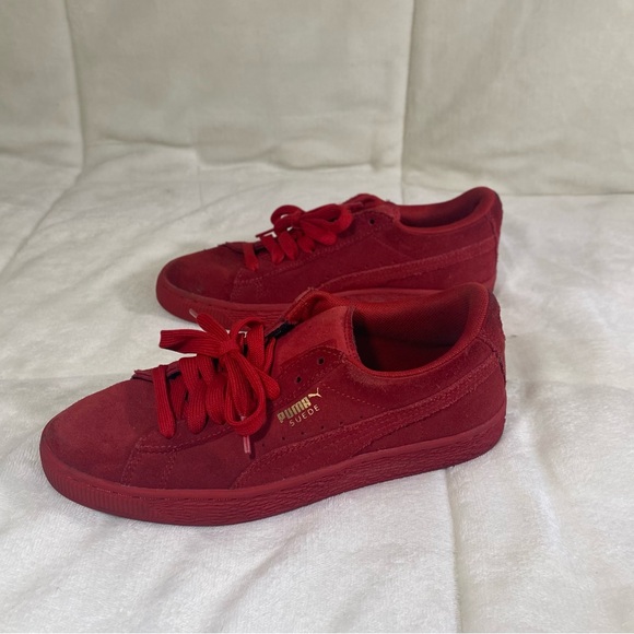 Puma | Shoes | Red Puma Suede Classic Kids | Poshmark